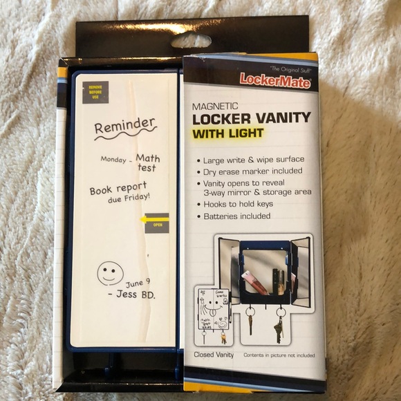 LockerMate | Storage & Organization | Magnetic Blue Locker Vanity With ...